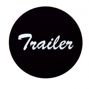 Aluminum Trailer Sticker, Black | 23010-3K